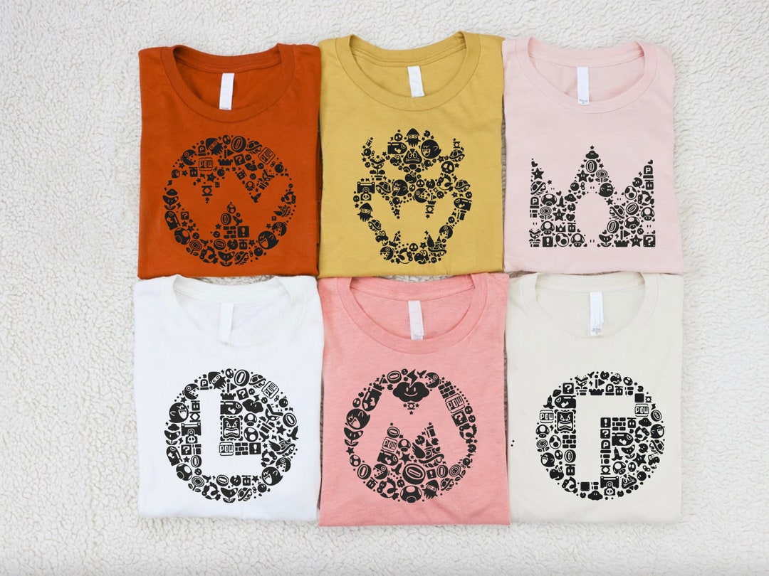 Super Mario Shirt, Nintento World Mario Shirt, Super Mario Logo Shirt ...