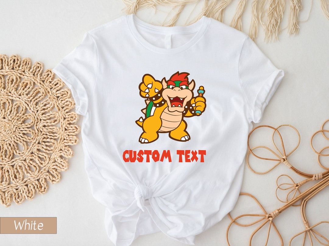 Personalization Bowser Shirt, Bowser Shirt, Super Mario Character Shirt ...