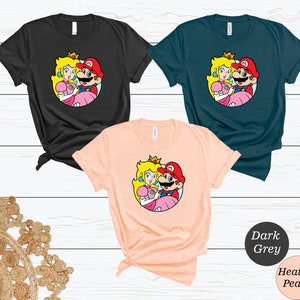 Super Mario and Princess Peach Shirt, Super Mario Nintentoworld Shirt ...