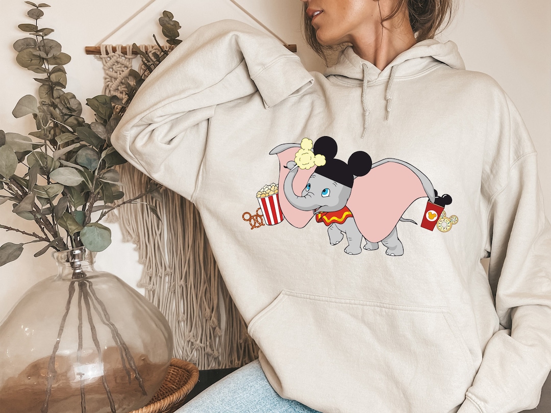 Dumbo Swearshirt, Dumbo Disney Hoodie, Dumbo Mickey Ears, Dumbo ...