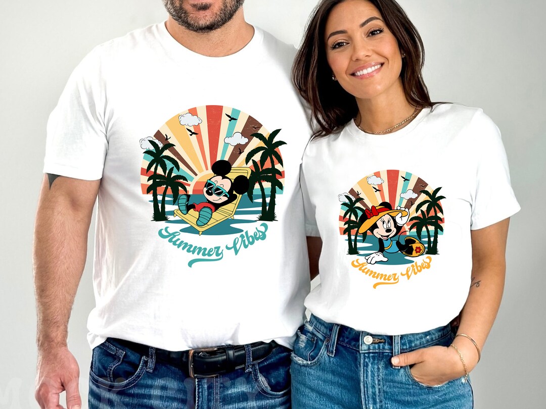 Summer Vibes Mickey and Minnie Shirt, Disney Spring Break Trip Shirt ...