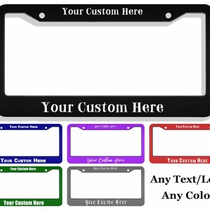 License Plate Frames - Etsy