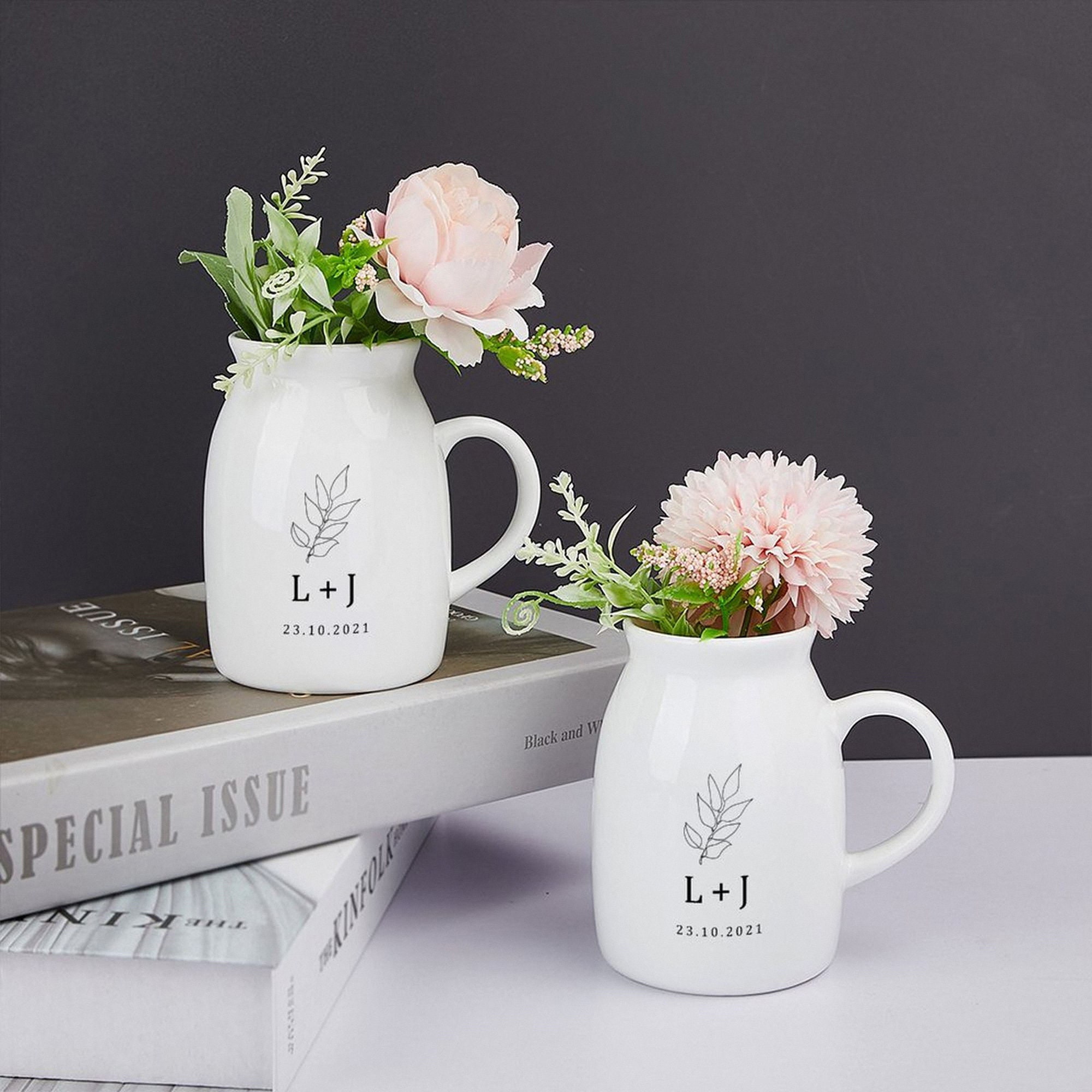 Personalized Vase, Custom Plant Pot With Name, Personalized Wedding ...