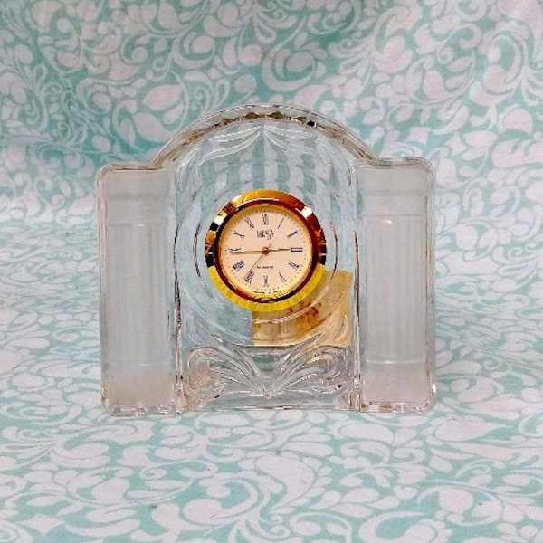 Mikasa Crystal Clock - Etsy