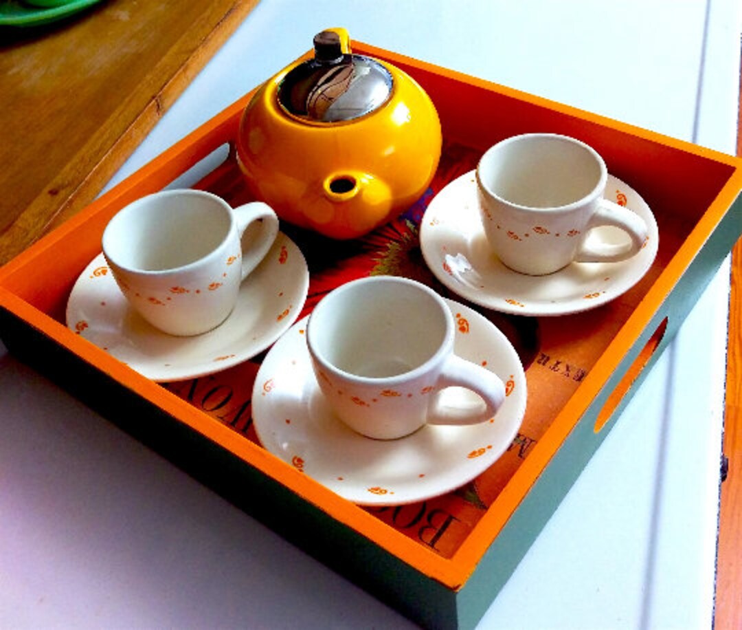 Tea Set -teapot With Tea Infuser Basket, Tea Set Server Ware, Shabby ...