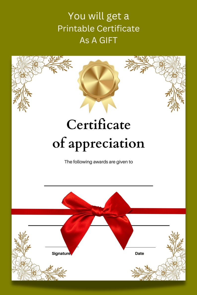 Editable Certificate Of Appreciation Template Printable Certificate Of