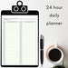 Time Map Daily Planner Printable Download 24 Hour Planner Productivity ...