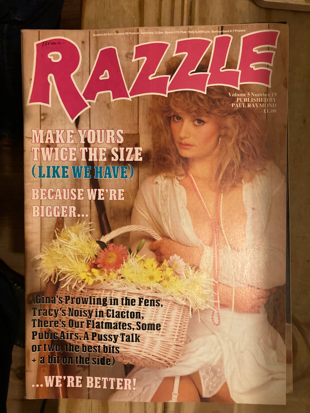 Razzle Vintage Adult Erotica Glamour Magazine 1980s Volume 5 Number 19 1987 - Etsy