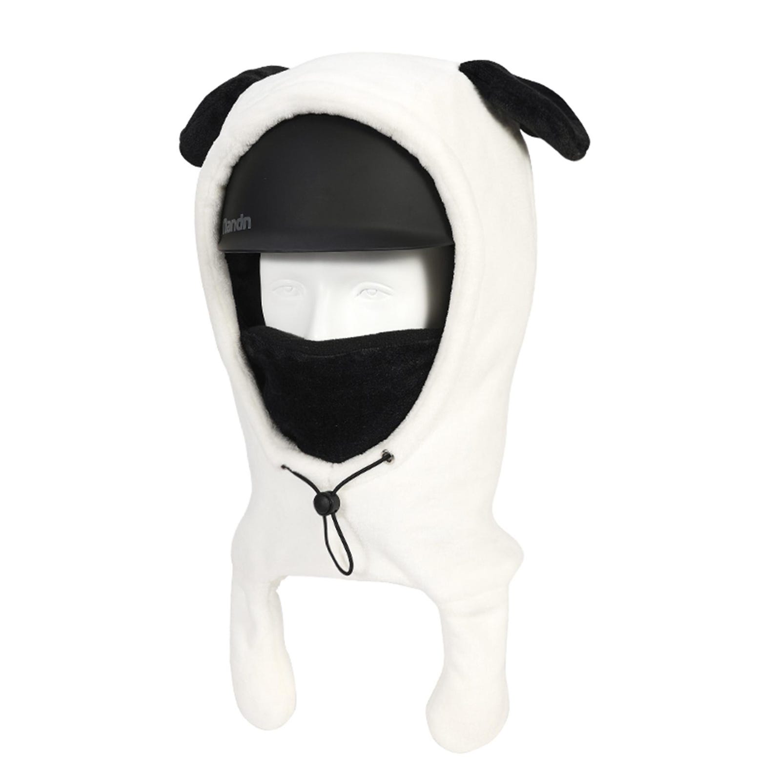 White Panda Balaclava Hood, Moving Ears Animal Hat, Gifts for Her/ Him ...