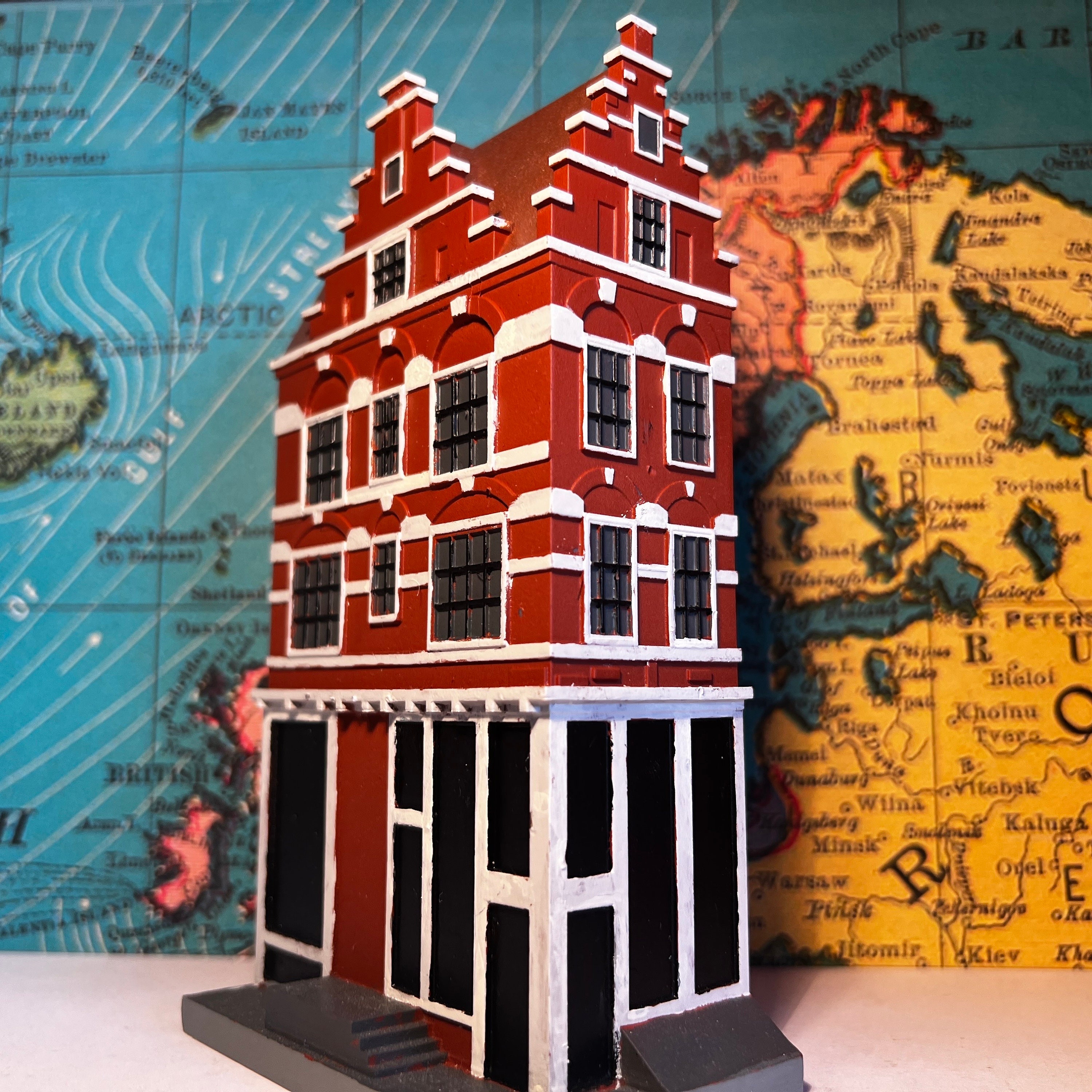 Amsterdam Corner Canal House Model - Etsy