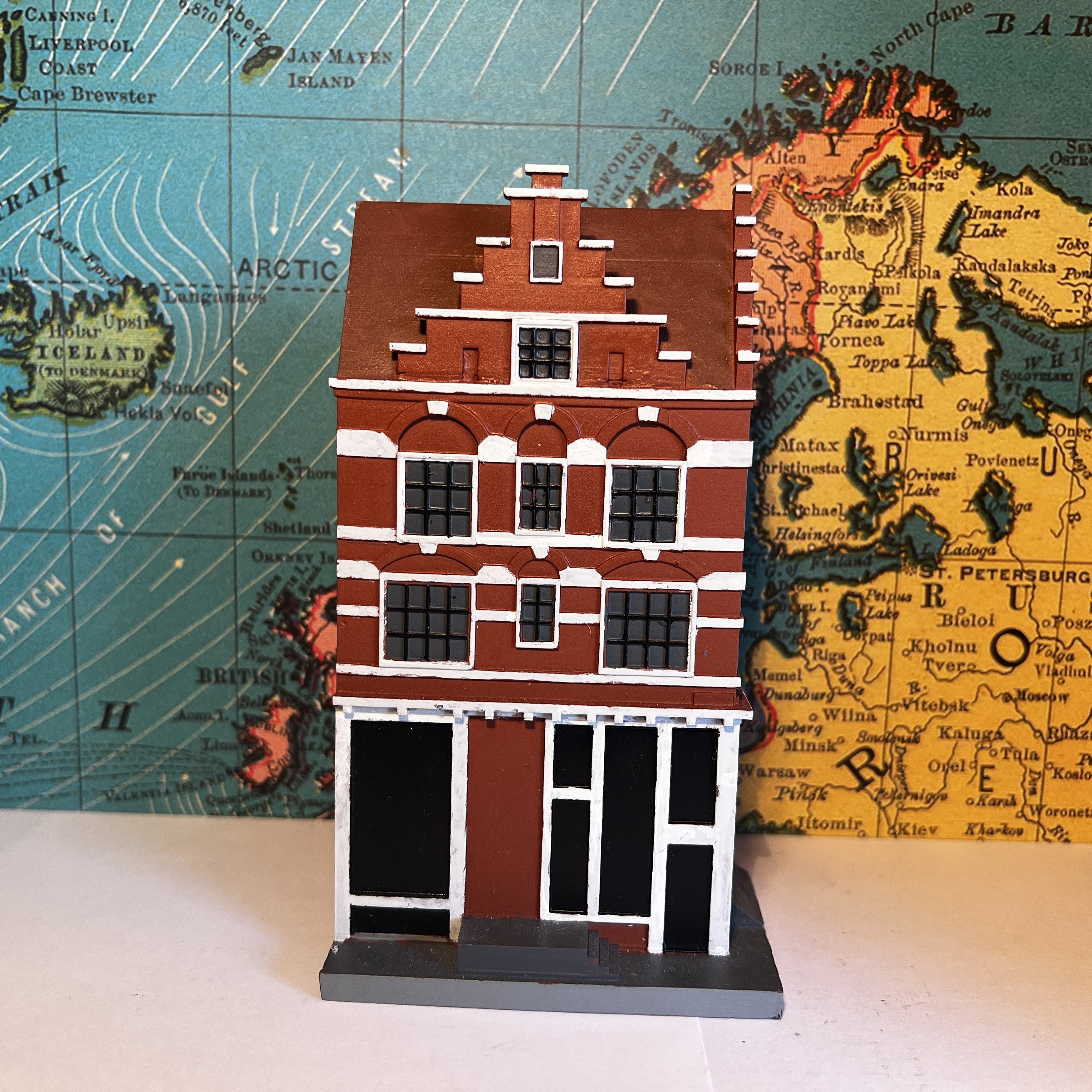 Amsterdam Corner Canal House Model - Etsy