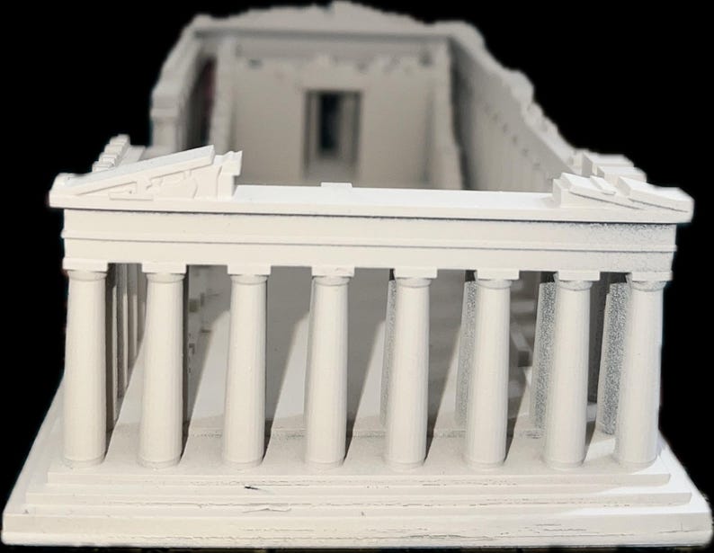 Parthenon - Athens Acropolis Model - Etsy