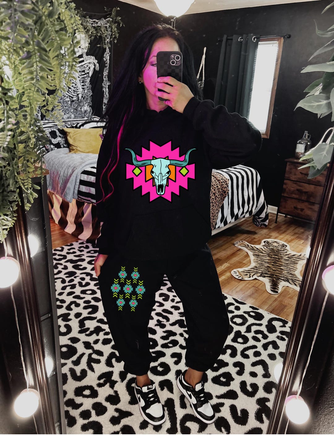 Hot Lights Lounge Set | Aztec Lounge Set | Longhorn Sweat Suit ...