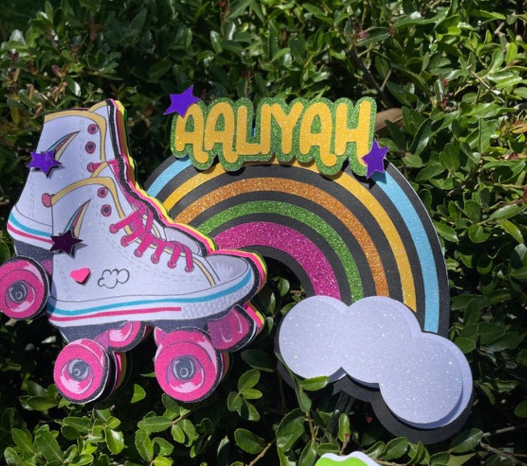 Roller Skate Cake Topper | Roller Skate Centerpiece | Birthday Party ...