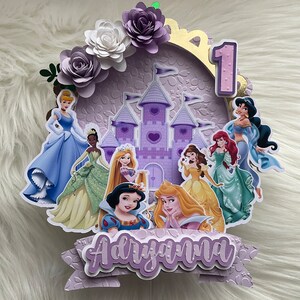 Princess Cake Topper| Princess Centerpiece | Princess Birthday Party ...