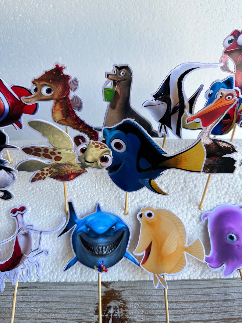 Finding Dory Nemo Cupcake Toppers / Custom Cupcake-topper - Etsy