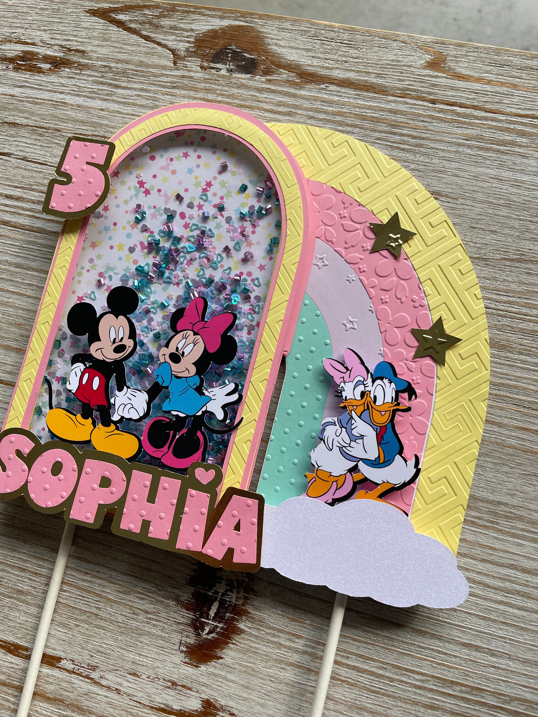 Mouse Shaker Cake Topper Cake Topper Birthday Decorations - Etsy