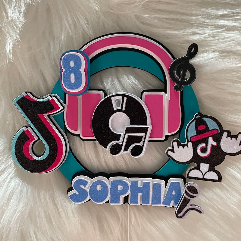 Tik Tok Cake Topper - Etsy