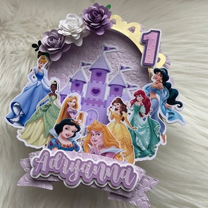 Princess Cake Topper| Princess Centerpiece | Princess Birthday Party ...
