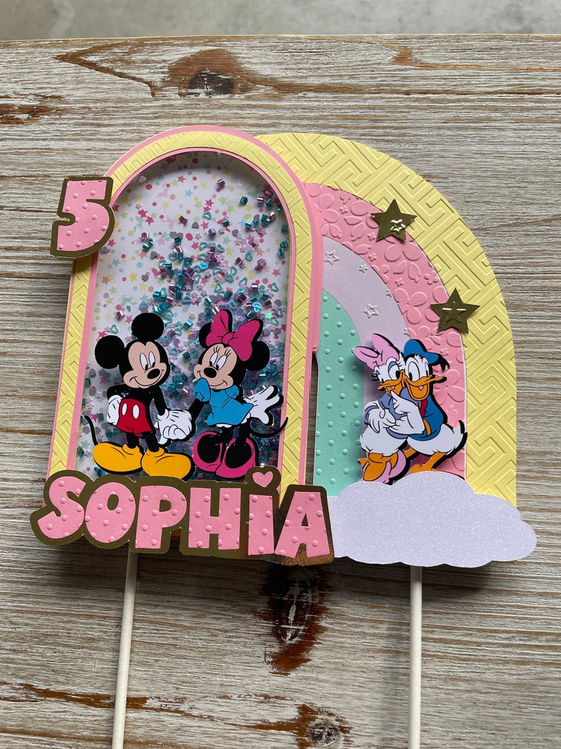 Mouse Shaker Cake Topper Cake Topper Birthday Decorations - Etsy