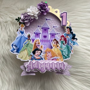 Princess Cake Topper| Princess Centerpiece | Princess Birthday Party ...