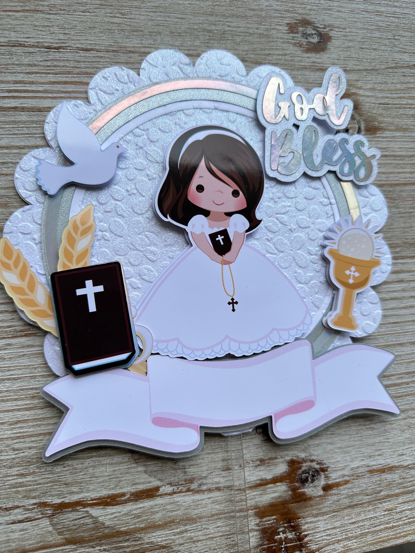 Mi First Communioncake Topper/ Mi Primers Communion/ Centerpiece ...