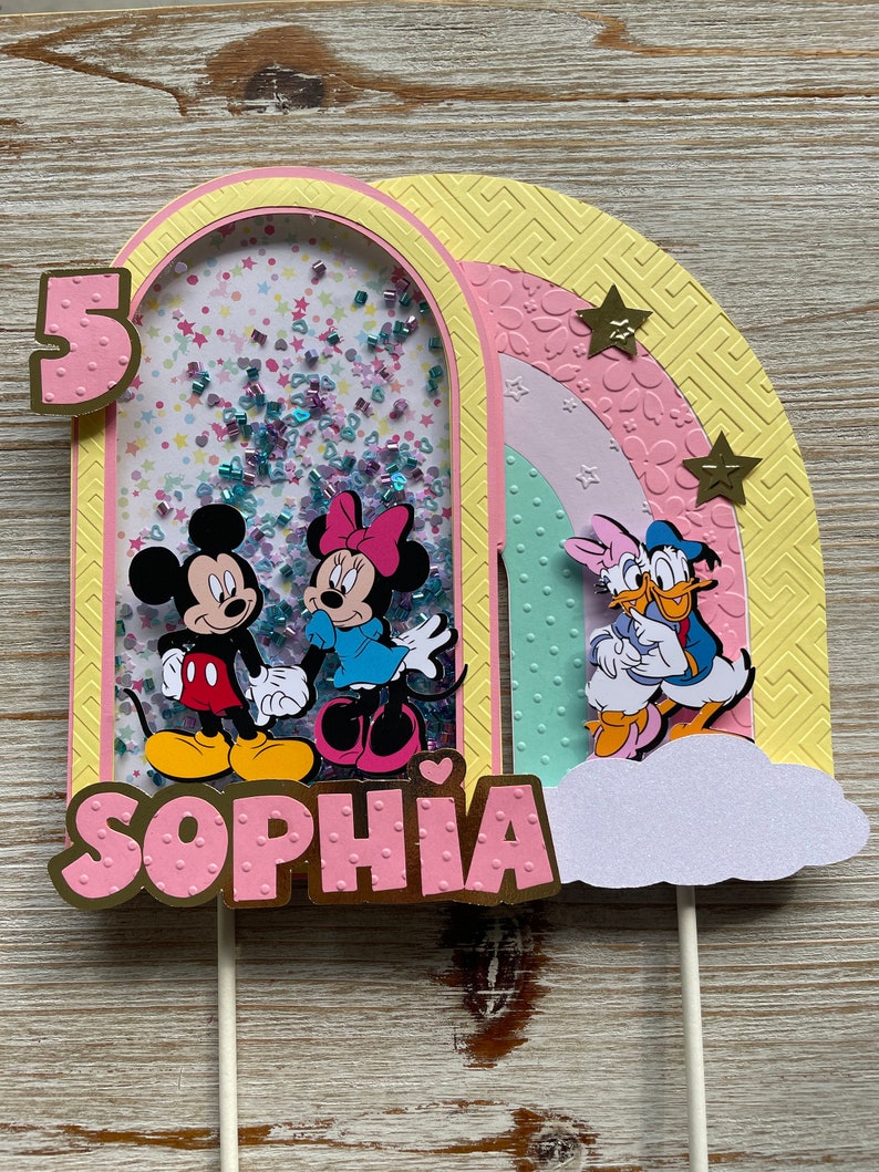 Mouse Shaker Cake Topper Cake Topper Birthday Decorations - Etsy