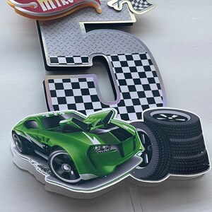 Race Cars Cake Topper / Race Cars Centerpiece/ Party Decoration - Etsy