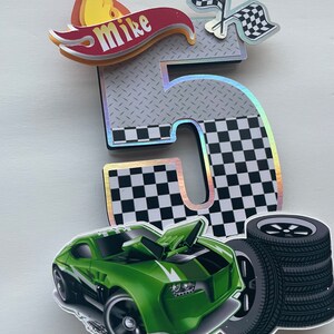 Race Cars Cake Topper / Race Cars Centerpiece/ Party Decoration - Etsy