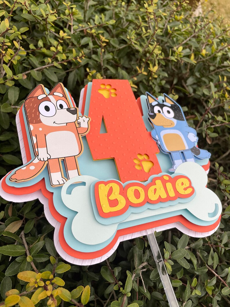Blue Dog Cake Topper | Blue Dog Centerpiece | Blue Dog Birthday Party ...