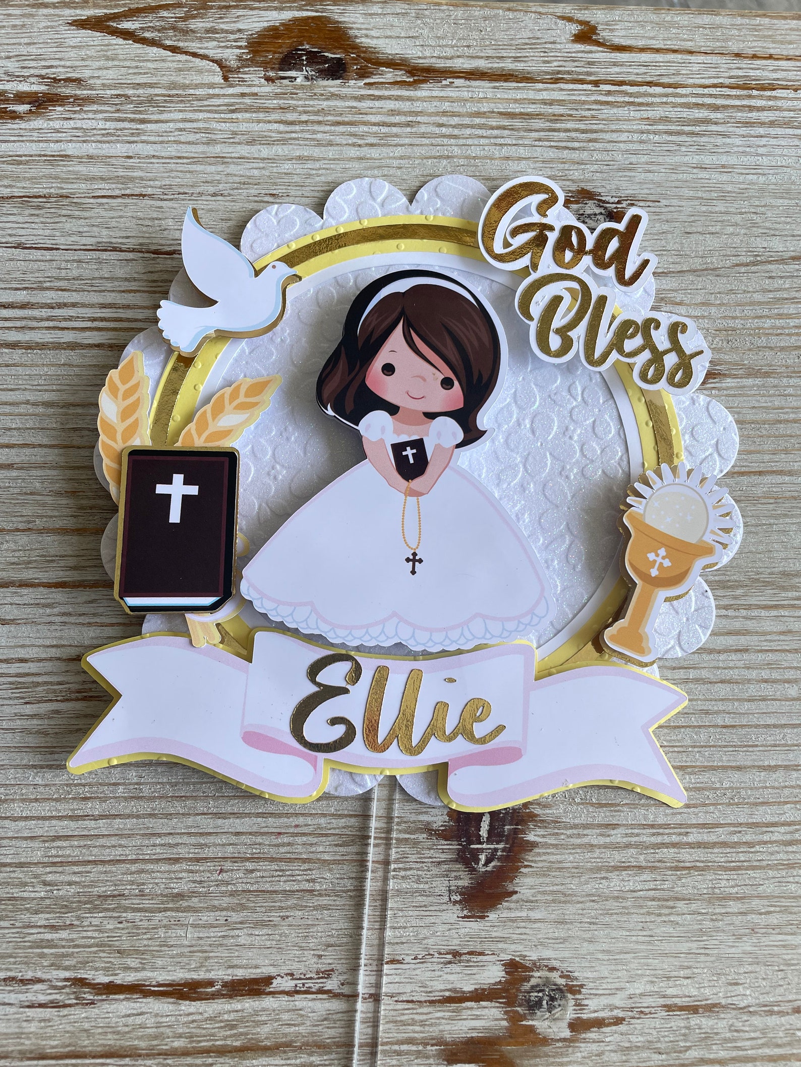 Mi First Communioncake Topper/ Mi Primers Communion/ Centerpiece ...