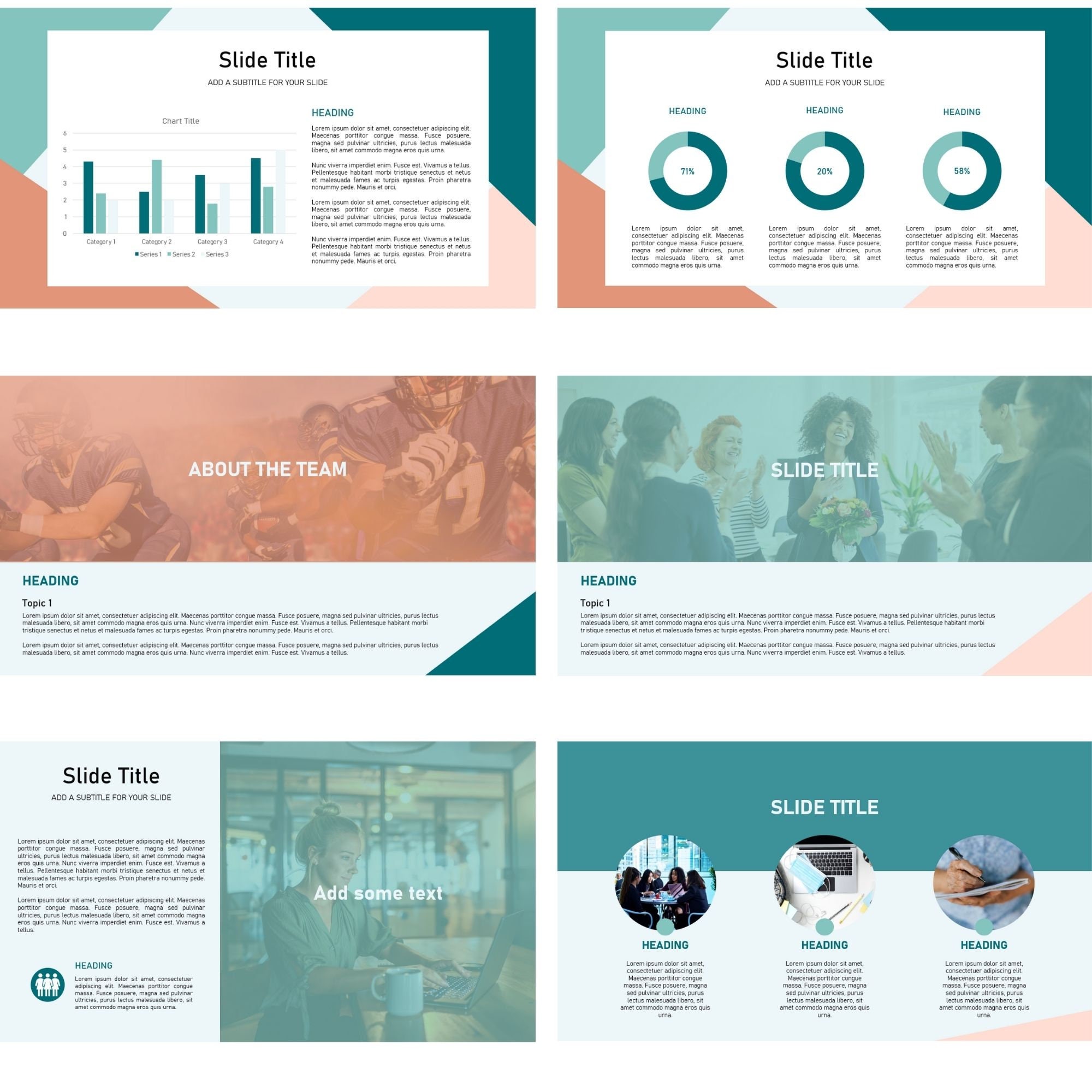 Clean Business Powerpoint Deck Template - Etsy