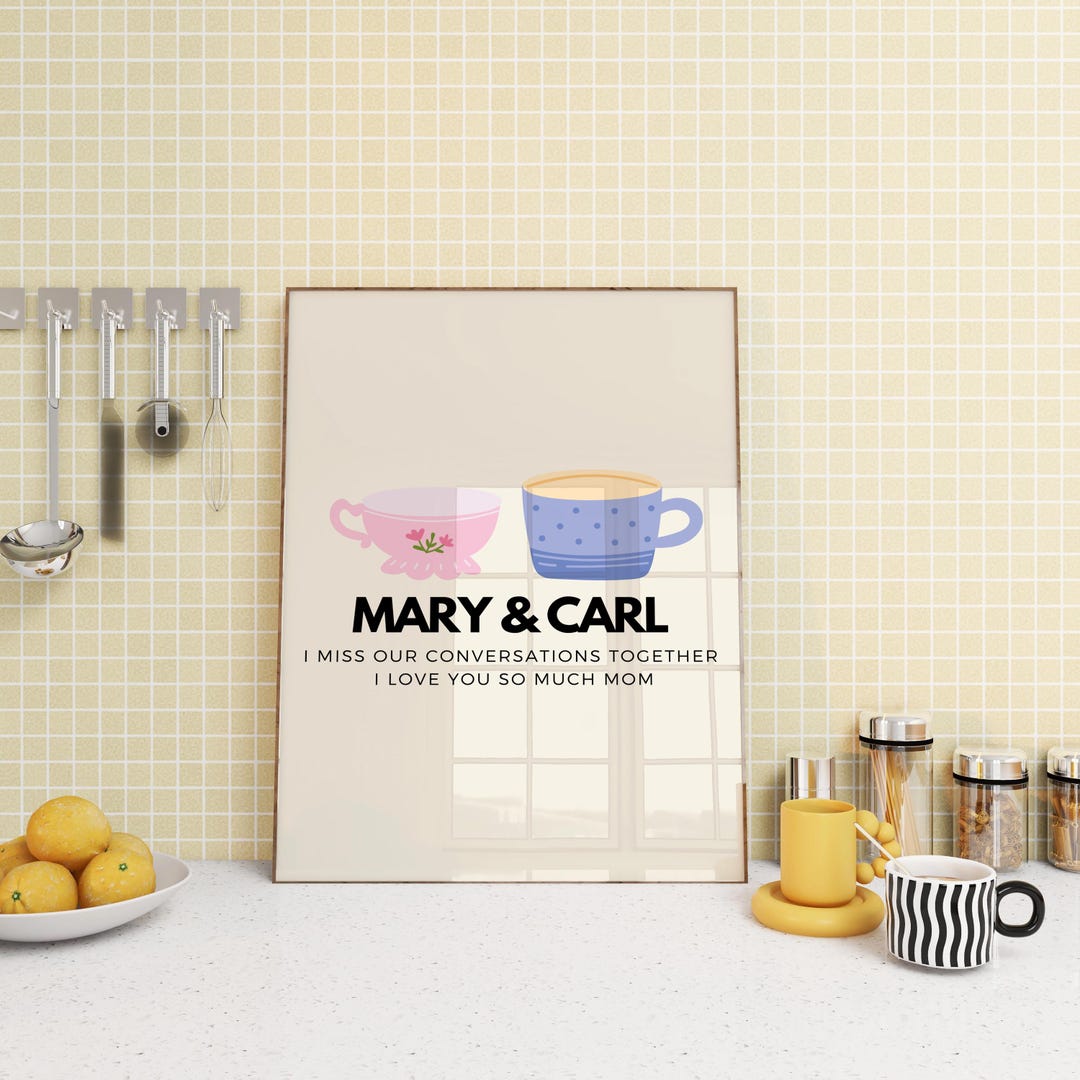 Custom Cups and Mugs Poster for Family and Friends, Personalized Cups ...