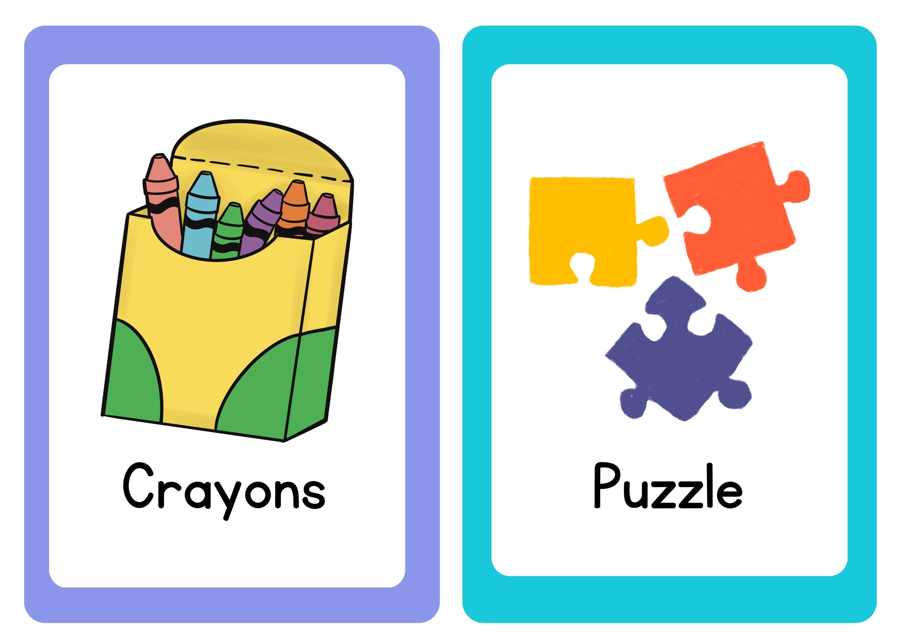 Printable School Time Flashcards for Kids, 27 Flashcards , School Time ...