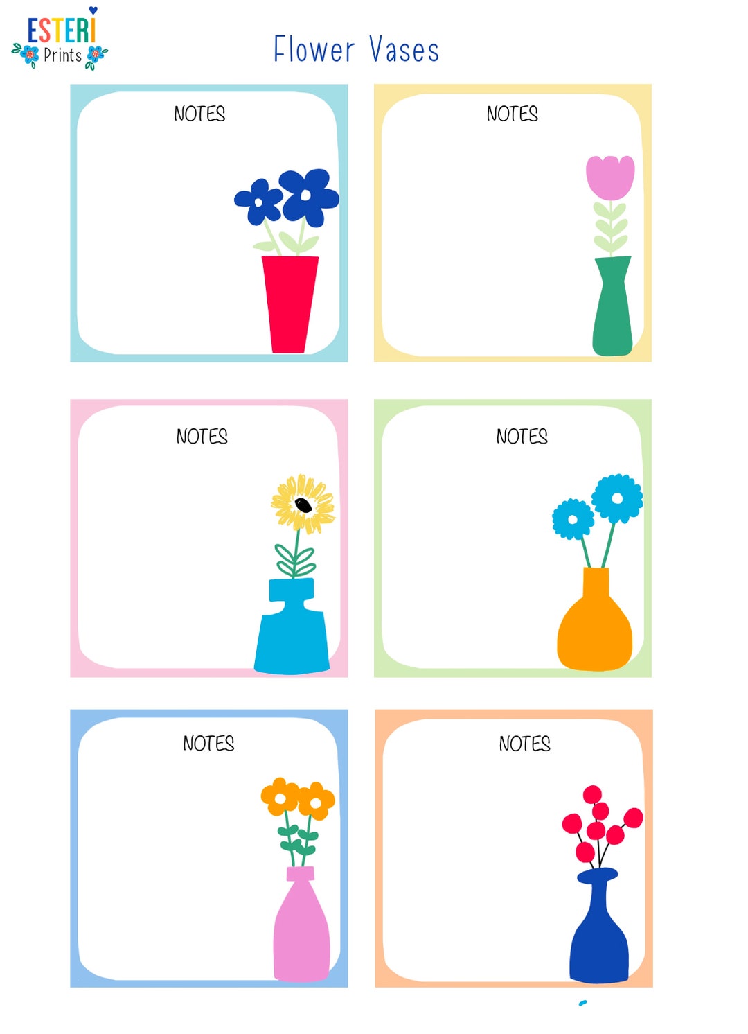 Instant Printable Memo Notes L Planner Notes L Printable L Stationary L ...