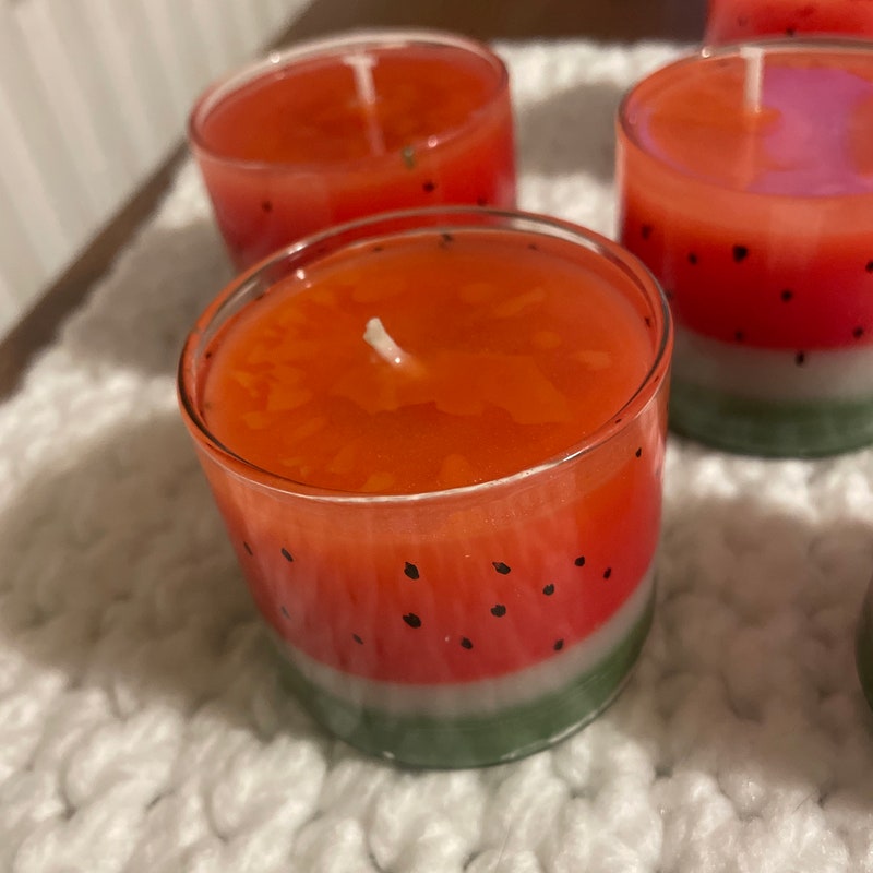 Watermelon Candle - Etsy