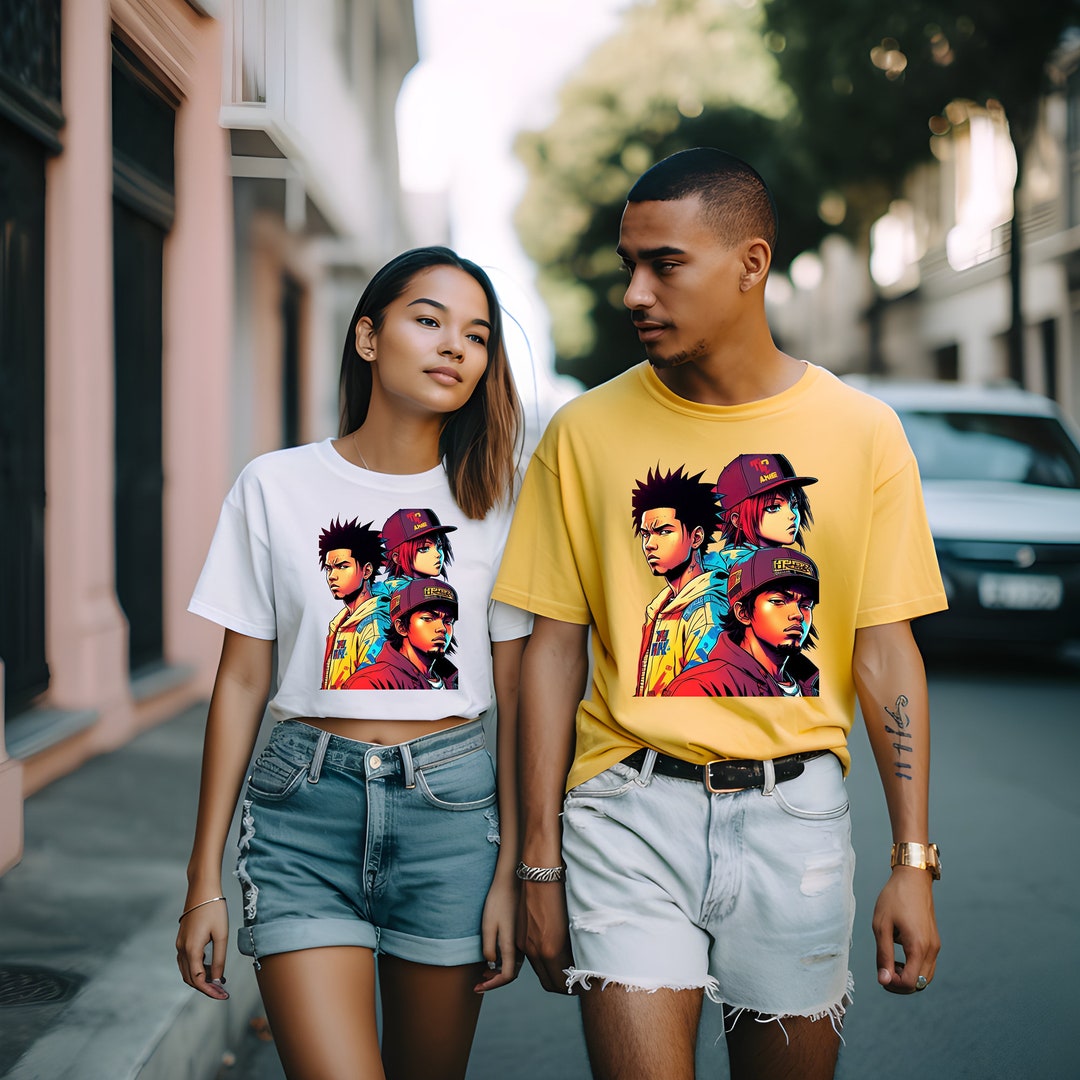 Retro Hip-hop Graphic T-shirt Vintage Style Tee for Men and Women - Etsy