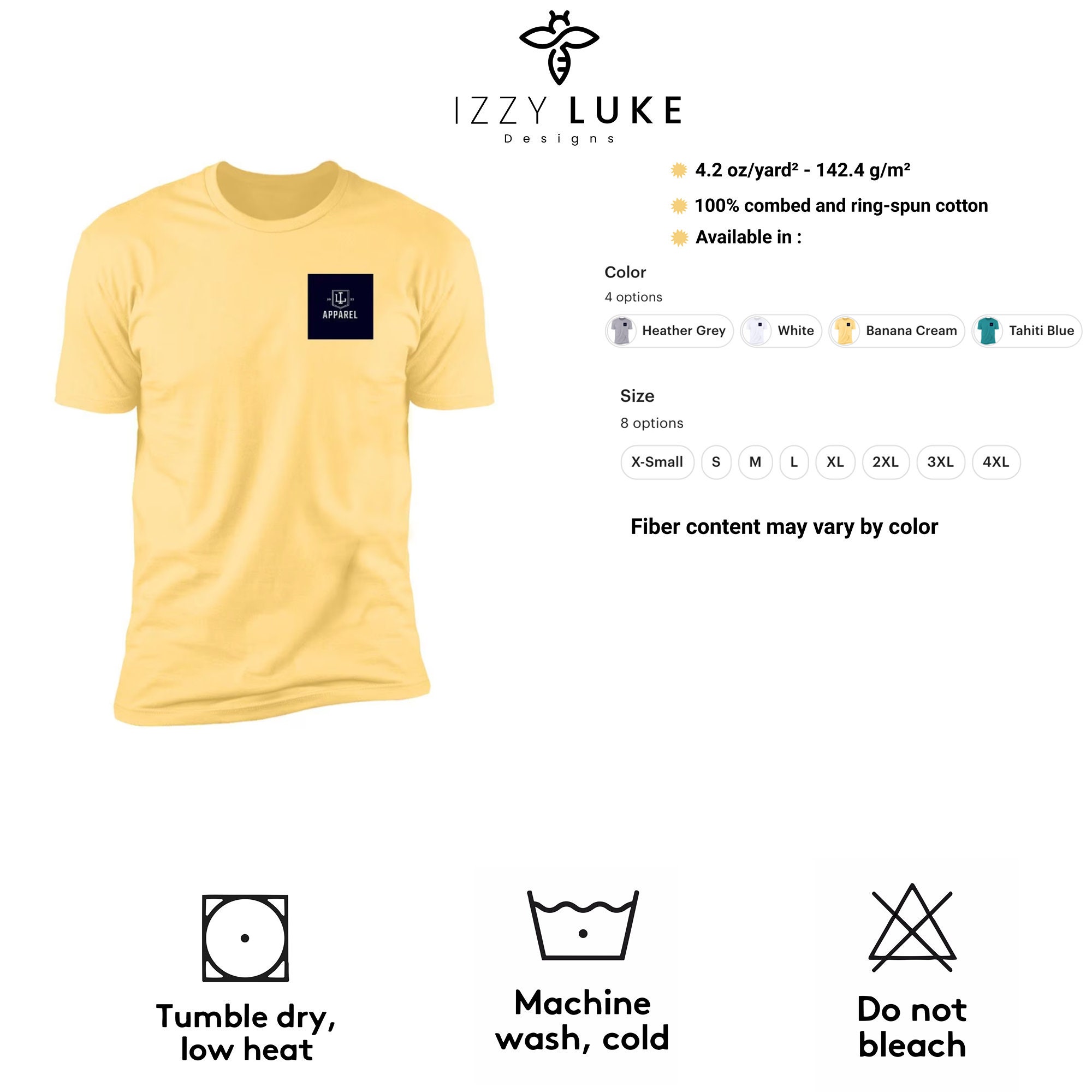 IL Apparel 100% Cotton Logo T-shirt, Represent in Style and Comfort ...