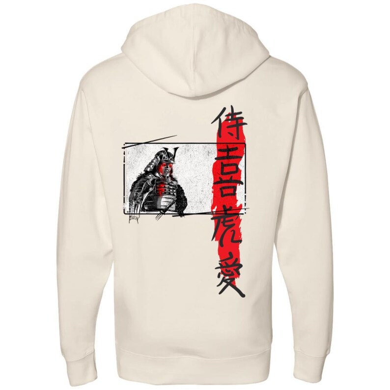 Samurai Warrior Hooded Sweatshirt | Premium Cotton Blend | Stylish and ...