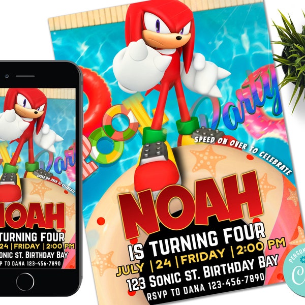 Sonic the Hedgehog Pool Party - Etsy Australia