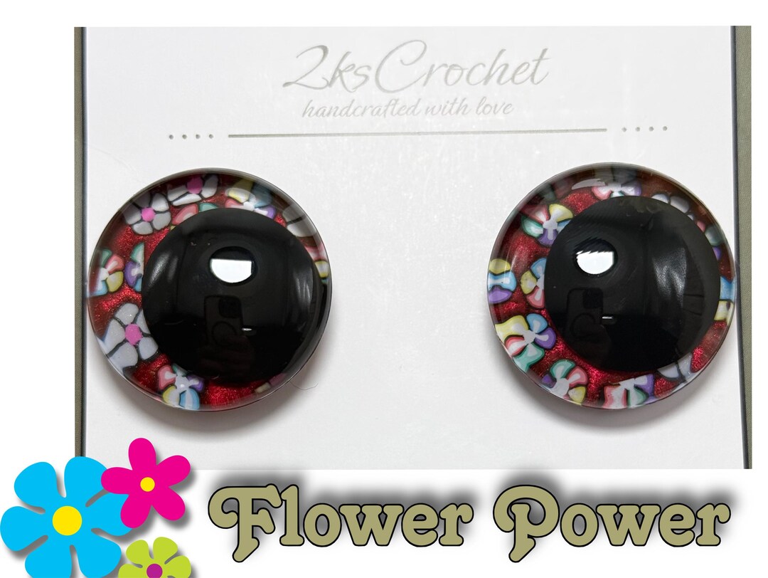 Flower Power | Multicolor Flower Safety Eyes for Plushies Stuffies ...