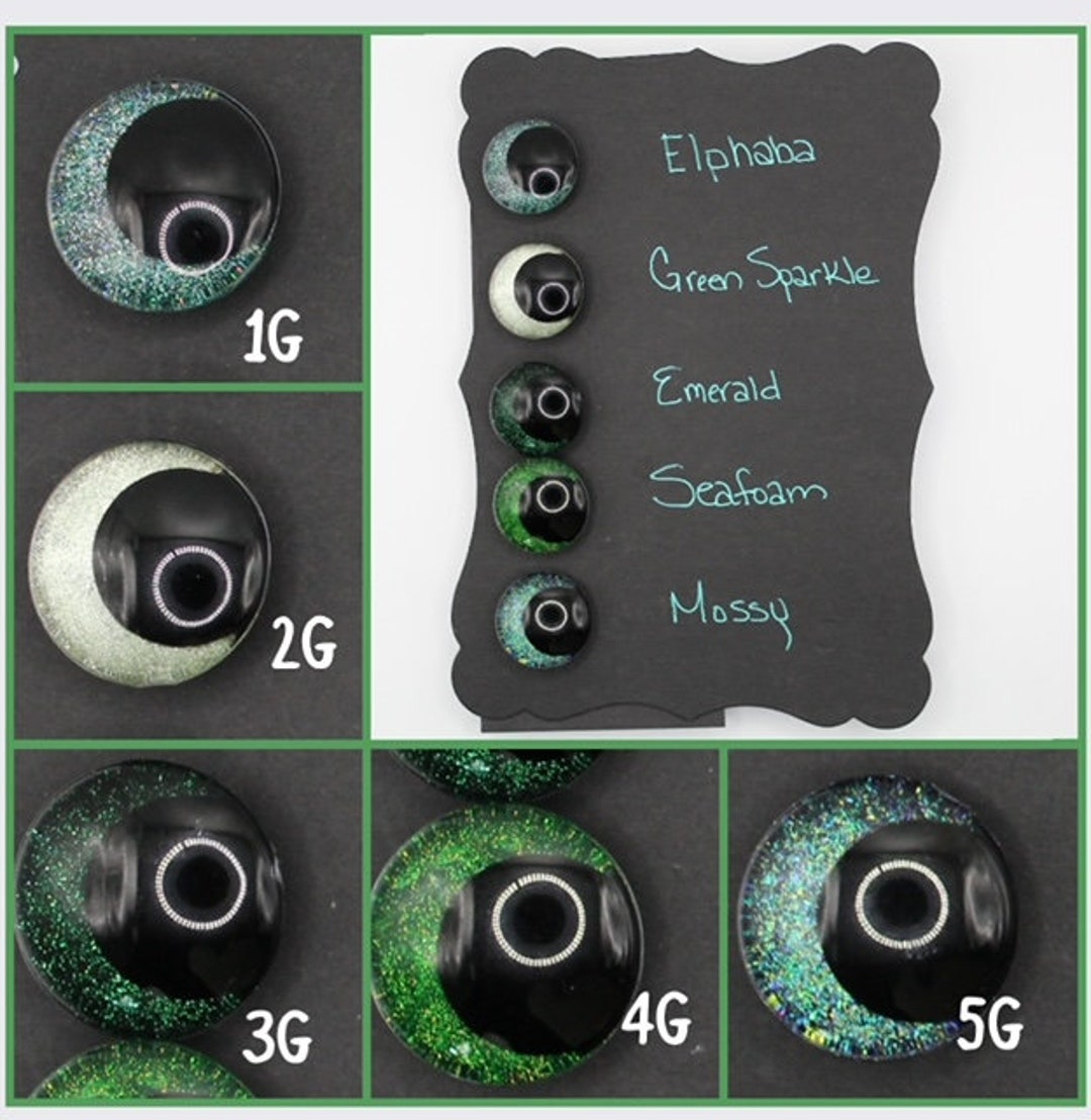 Made to Order Custom Glitter Eyes, Amigurumi, Eyes, Stuffy Eyes ...