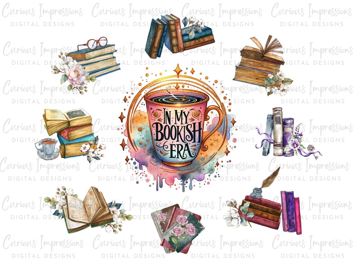 In My Bookish Era Png, Bookish Merch, Trendy Book Lover, Booktrovert ...