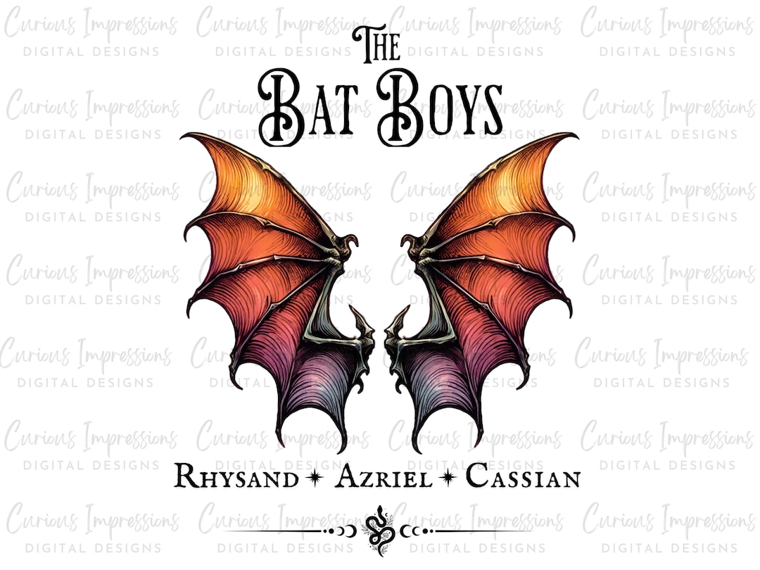 Bat Boys Png, ACOTAR Png, SJM Merch, the Night Court Png, Bat Boys ...