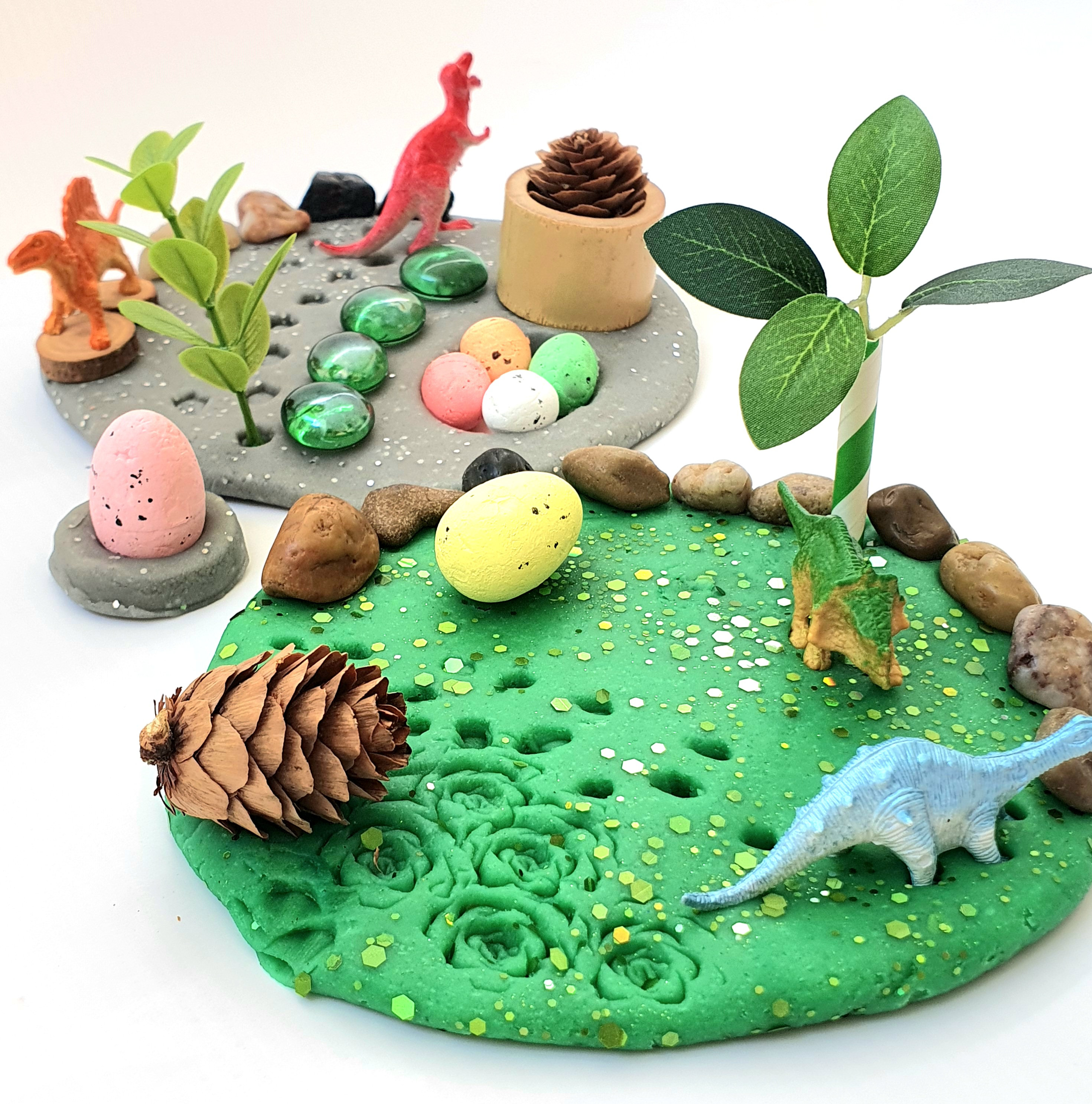 Dinosaur Playdough Jar Playdough Sensory Jar Fine Motor - Etsy