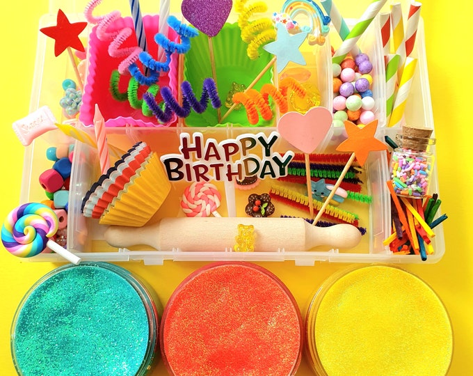 Birthday Playdough Kit, Playdough Sensory Kit, Fine Motor Kit ...