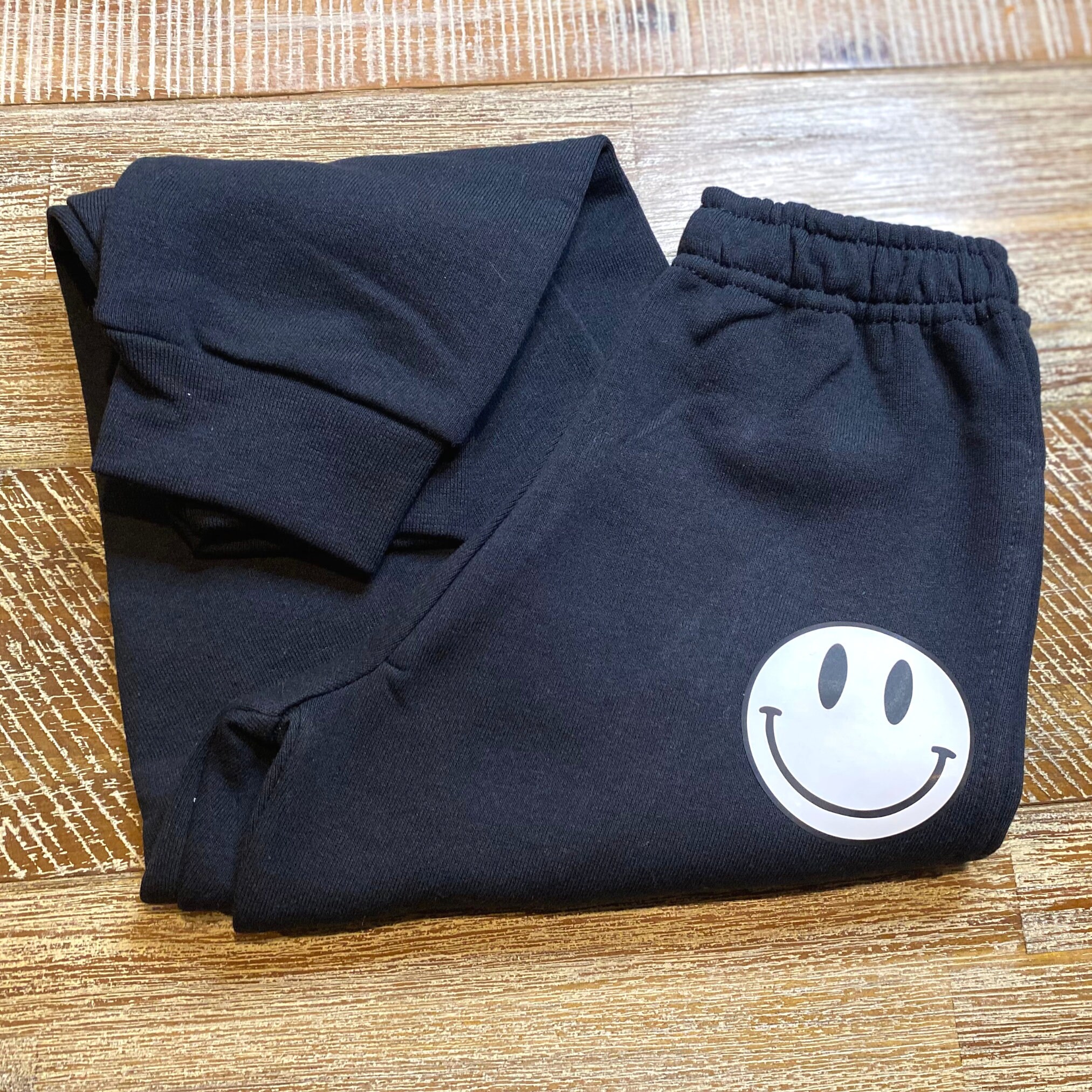 Smiley Face Sweatpants, Retro Smiley Face Joggers, Trendy Smiley Face ...