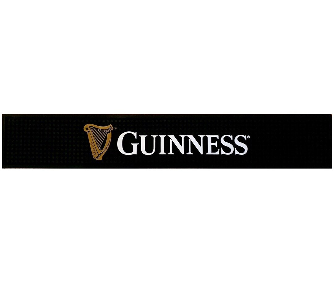 Guinness Bar Runner Counter Top Drip Stop Mat. Home Bar - Etsy