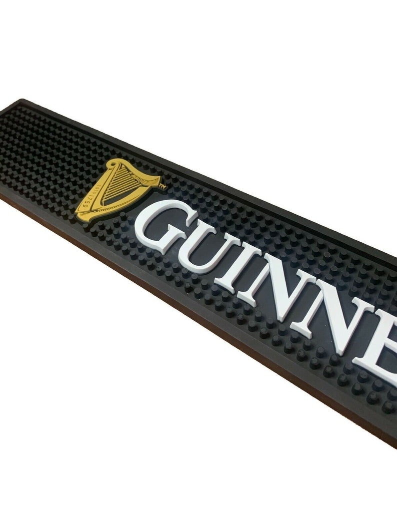 Guinness Bar Runner Counter Top Drip Stop Mat. Home Bar - Etsy