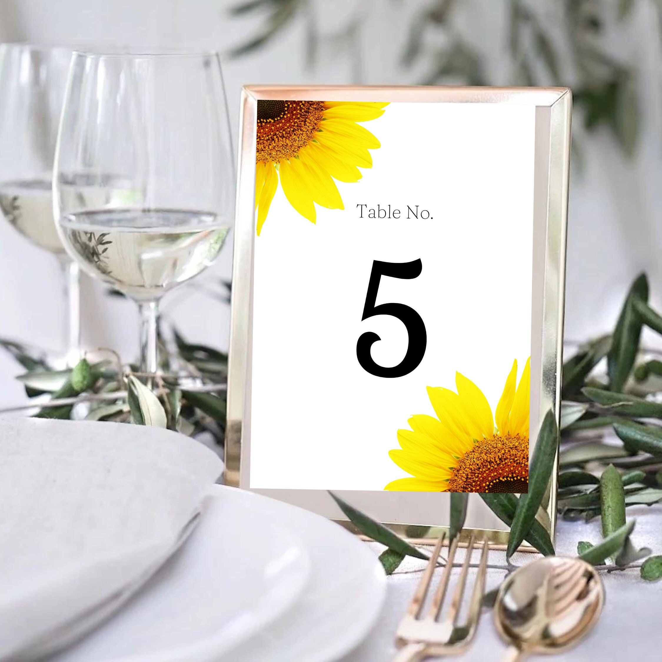 Printable Table Numbers, Wedding Table Numbers, Luxury, Minimalist ...